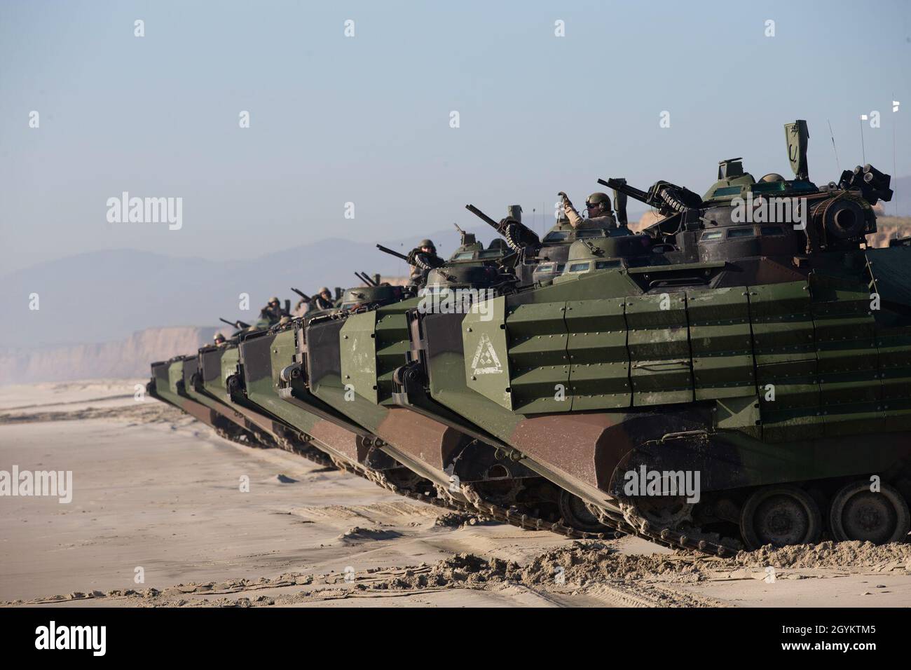 U.S. Marines with 3rd Assault Amphibian Battalion, 1st Marine Division ...