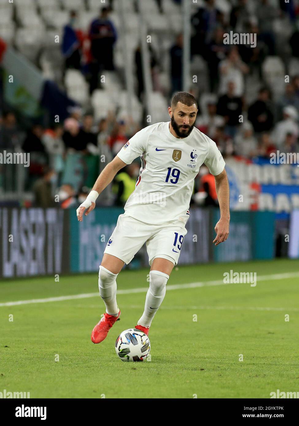 Allianz Stadium, Turin, Italy, October 07, 2021, Karim Benzema (France ...