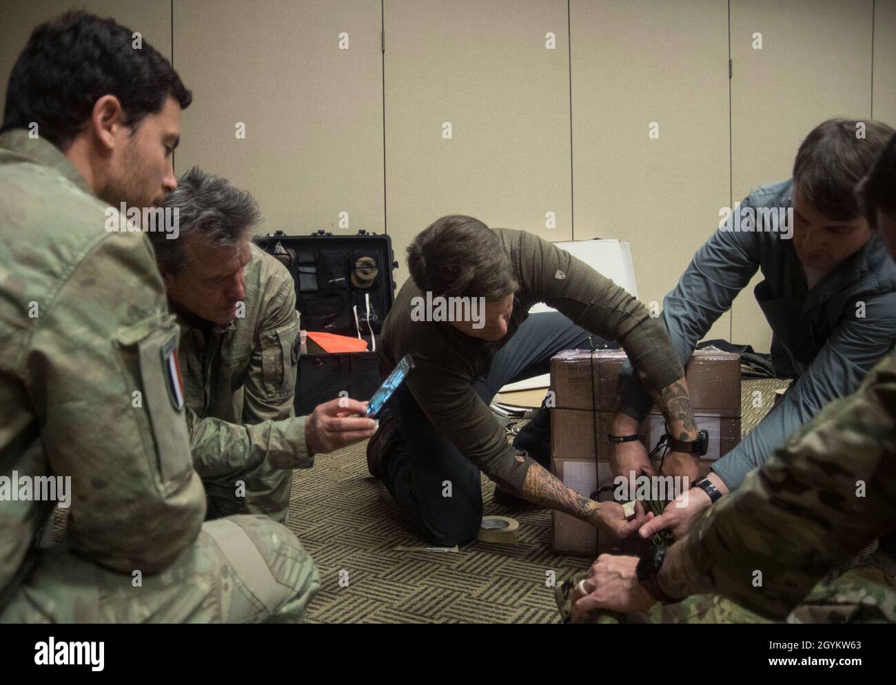 U.S. Air Force members from the 711th Special Operations Squadron and ...