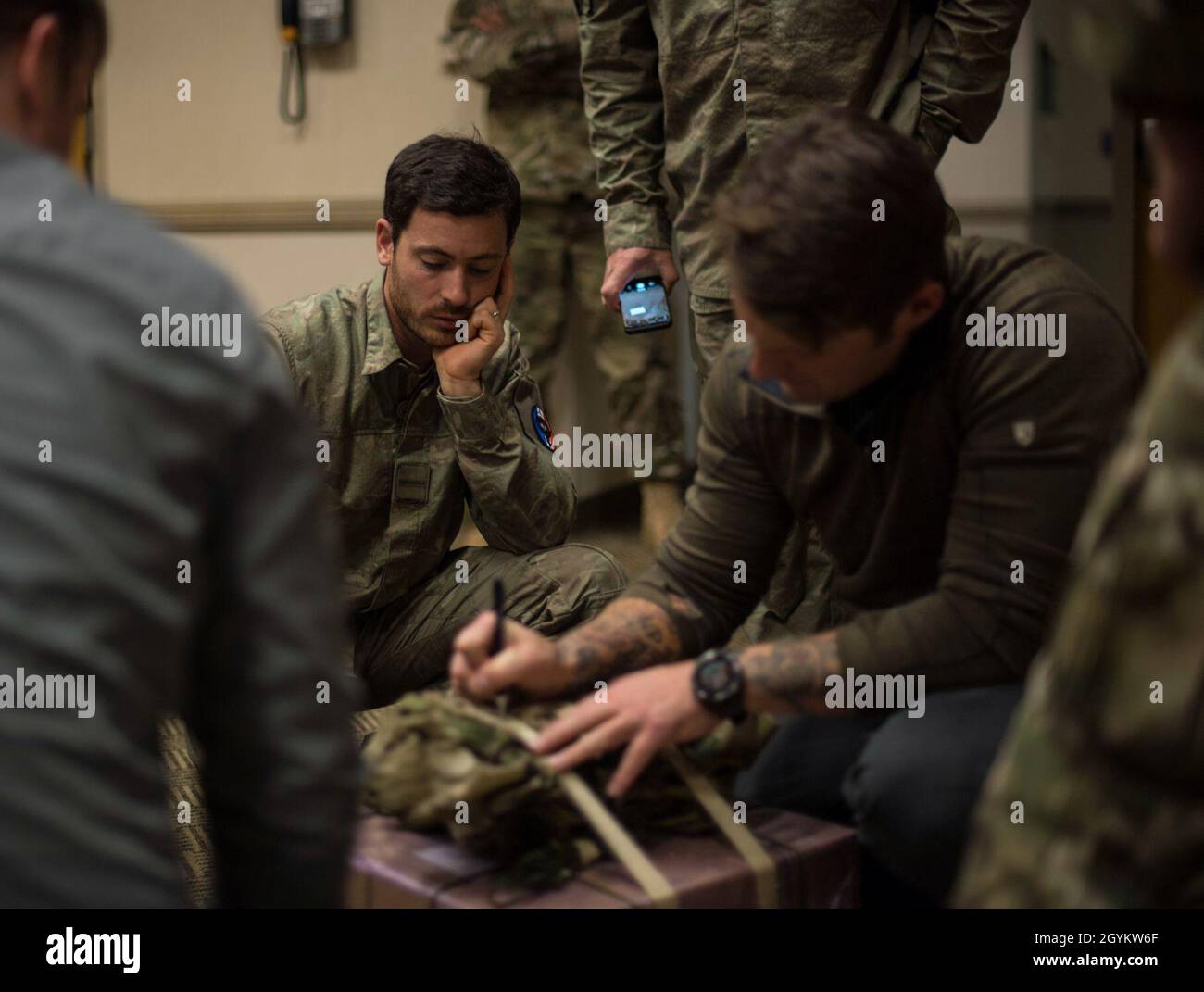 U.S. Air Force members from the 711th Special Operations Squadron and ...