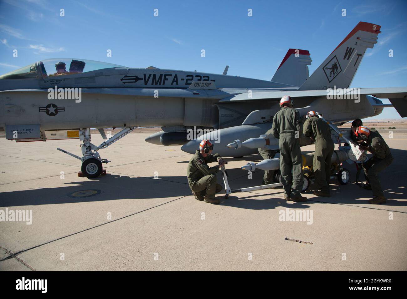 U.S. Marines with 3rd Marine Aircraft Wing attach to the All Type-model ...