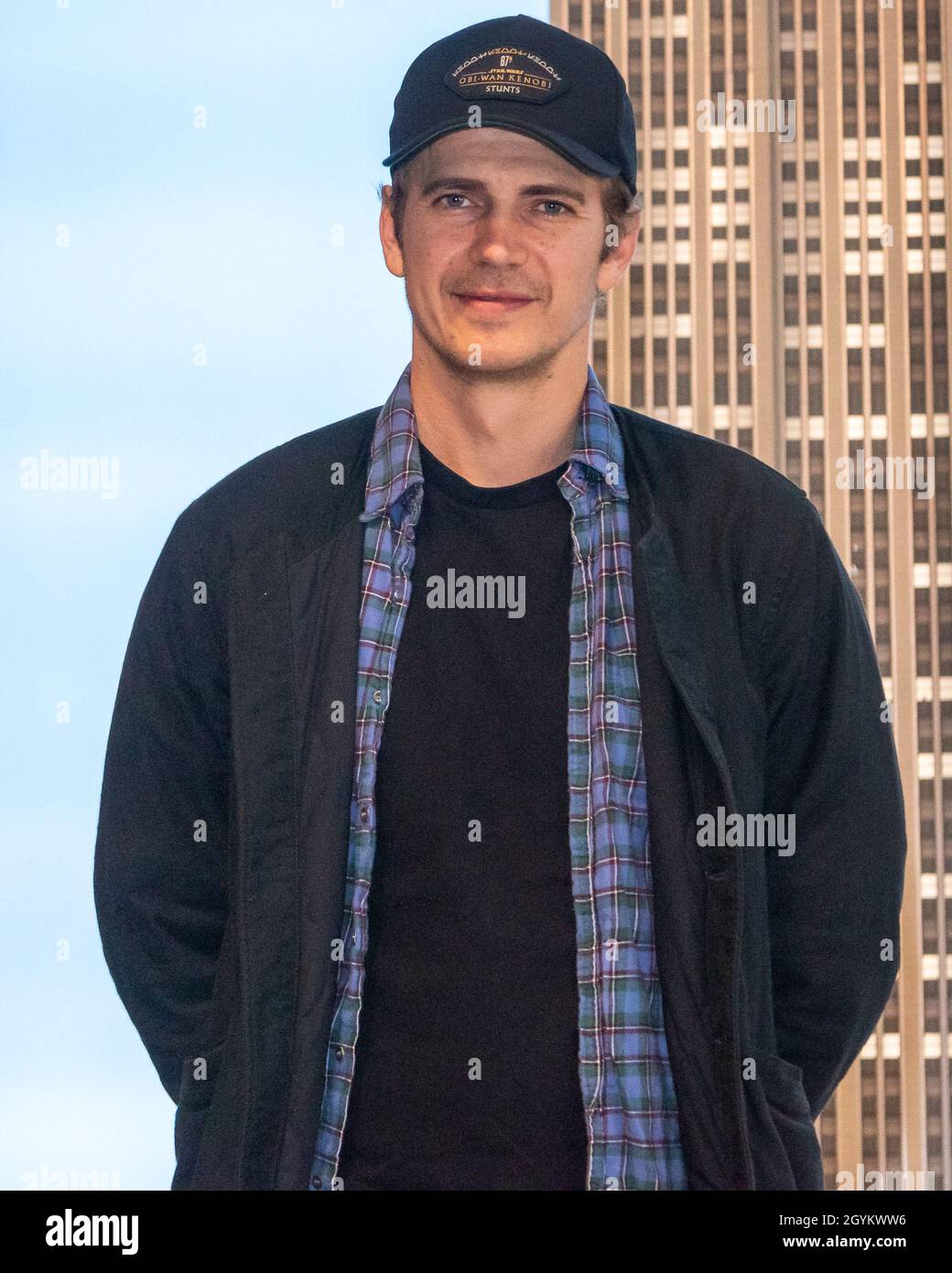 New York, USA. 08th Oct, 2021. Actor Hayden Christensen visits the ...