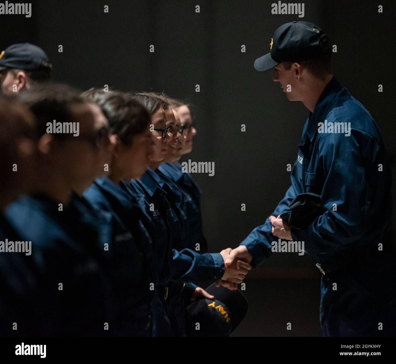 200124-N-BM202-1035 GREAT LAKES, Ill. (Jan. 24, 2020) A recruit ...