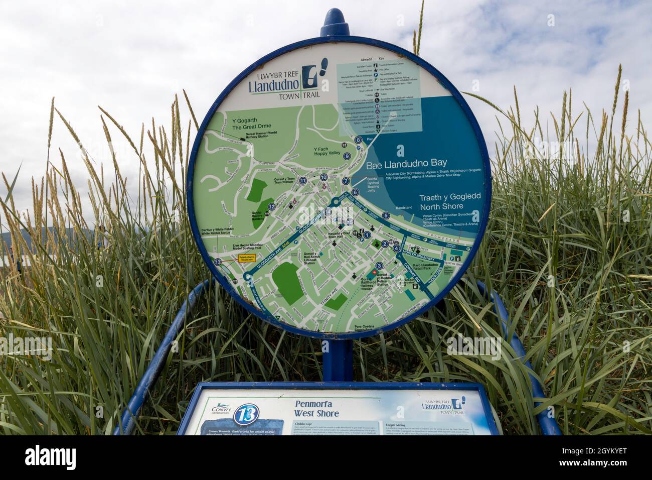 Llandudno map hi-res stock photography and images - Alamy