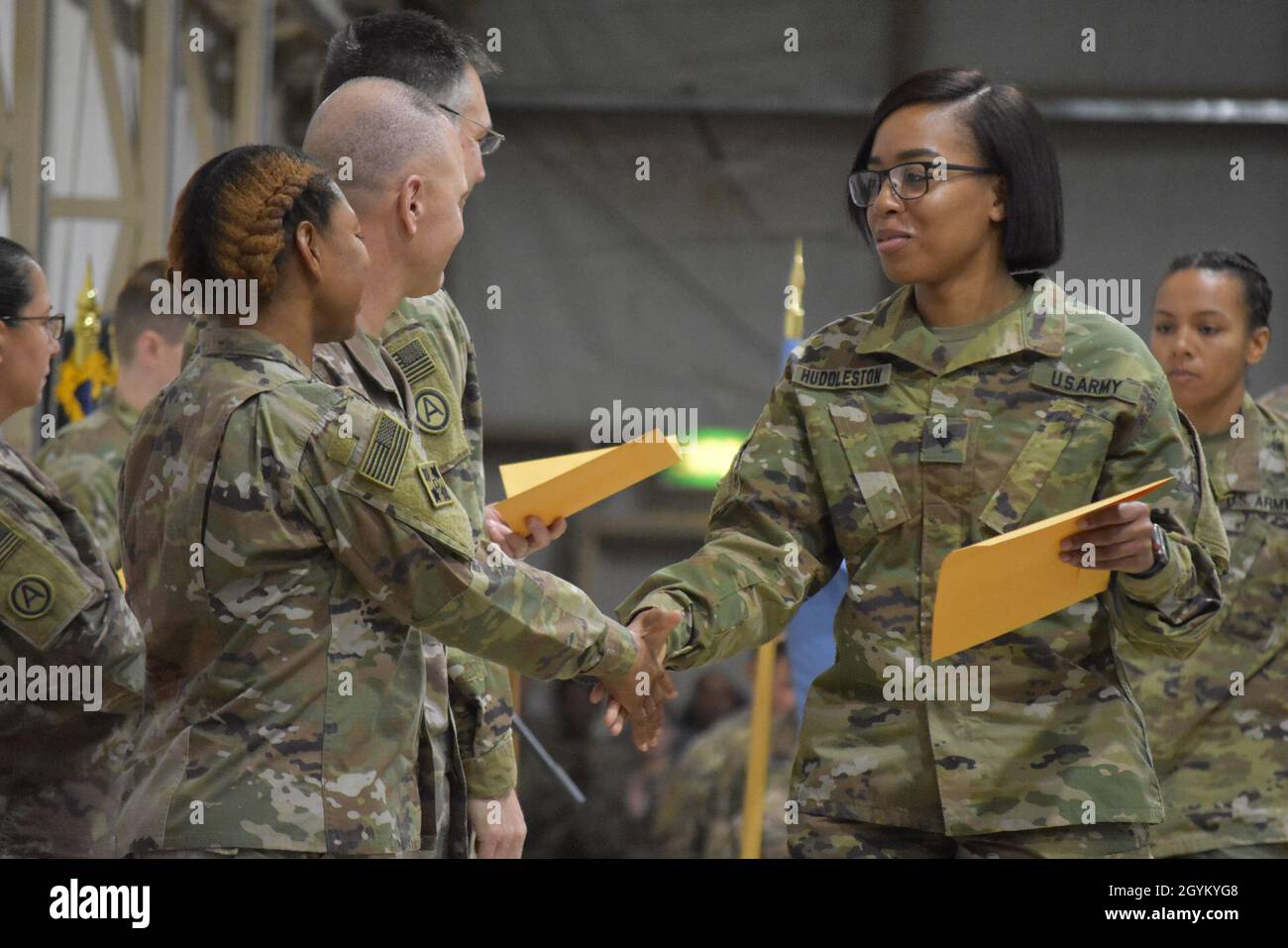 Spc. Sherka Huddleston, 470th Movement Control Battalion, 77th ...