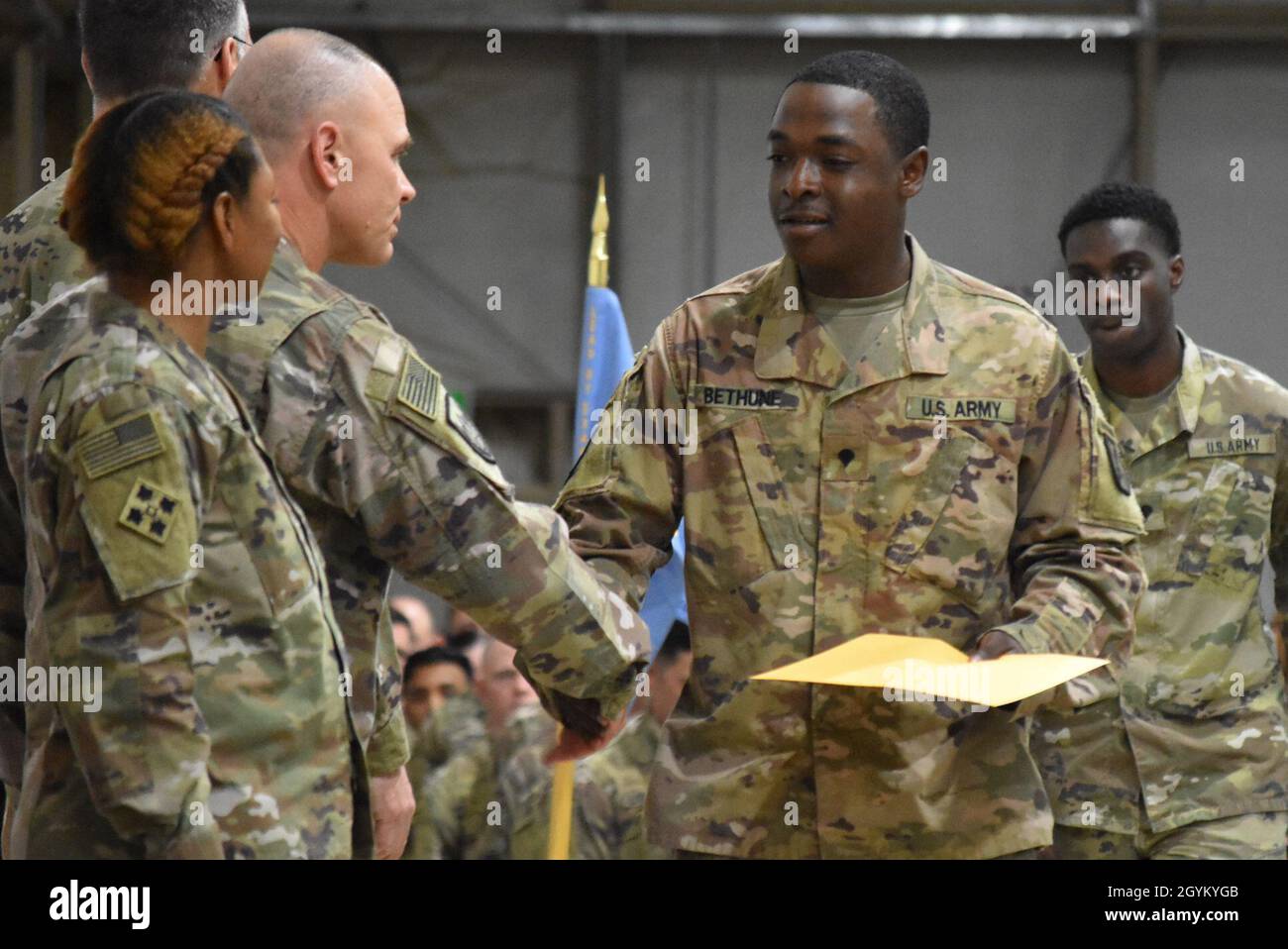Spc. Keandre Bethune, 152nd Combat Sustainment Support Battalion, 77th ...