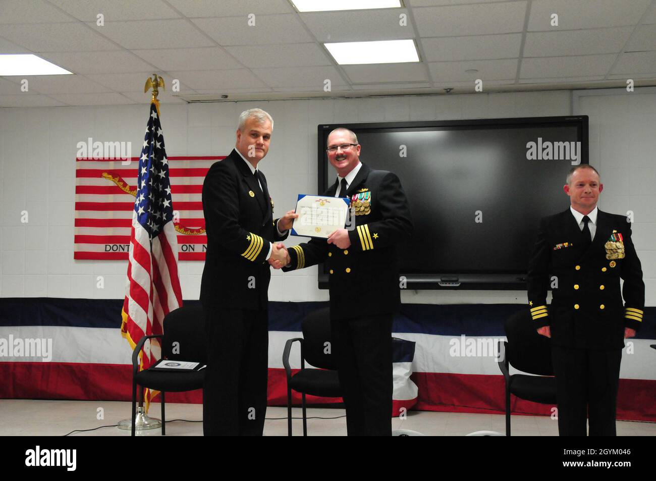 GREAT LAKES, Ill. (January 24, 2020) Outgoing Commanding Officer of ...