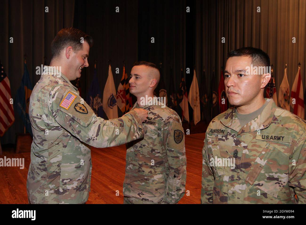 (3662) FORT GORDON, Ga. – Lt. Col. Wayne Sanders (left), commander of ...