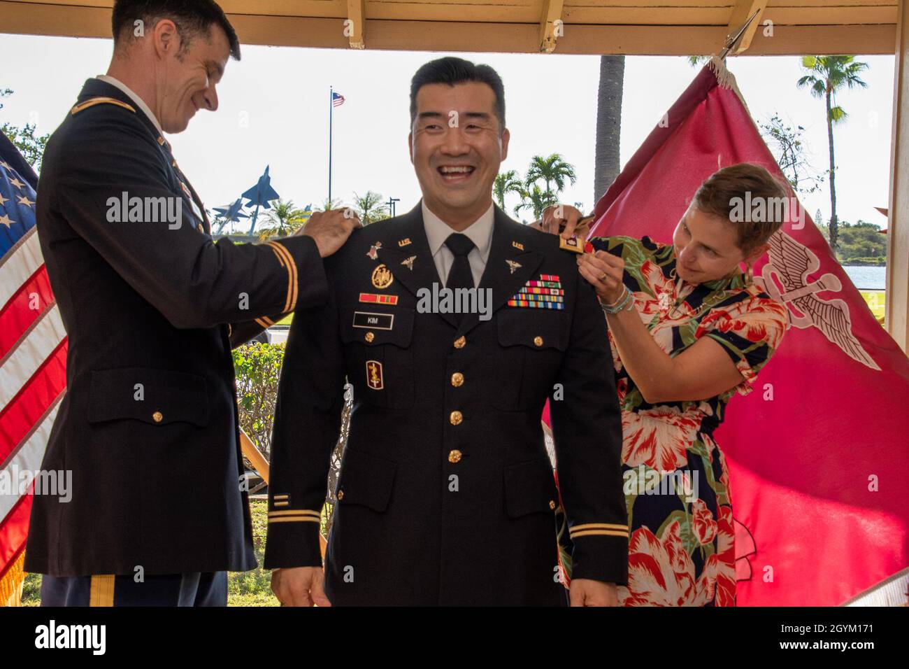 Col. Ronald Burke, Public Health Command-Pacific deputy commander, and ...