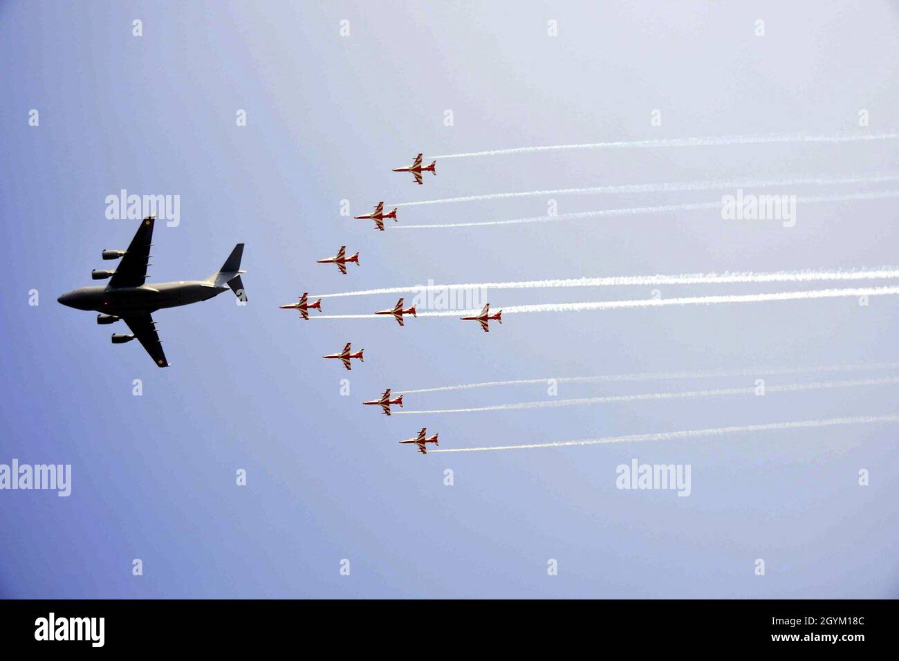 GHAZIABAD, INDIA – OCTOBER 8: Indian Air Force's C-17 Globemaster (C ...