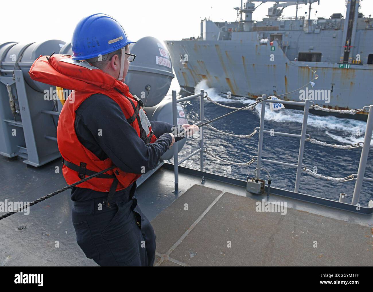 200125-N-YM543-581 PHILIPPINE SEA (Jan. 25, 2020) - Yeoman Seaman ...