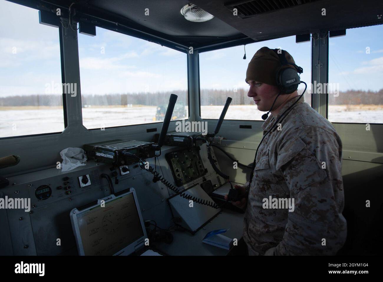 U.S. Marines from Marine Air Control Squadron 4, Marine Air Control ...