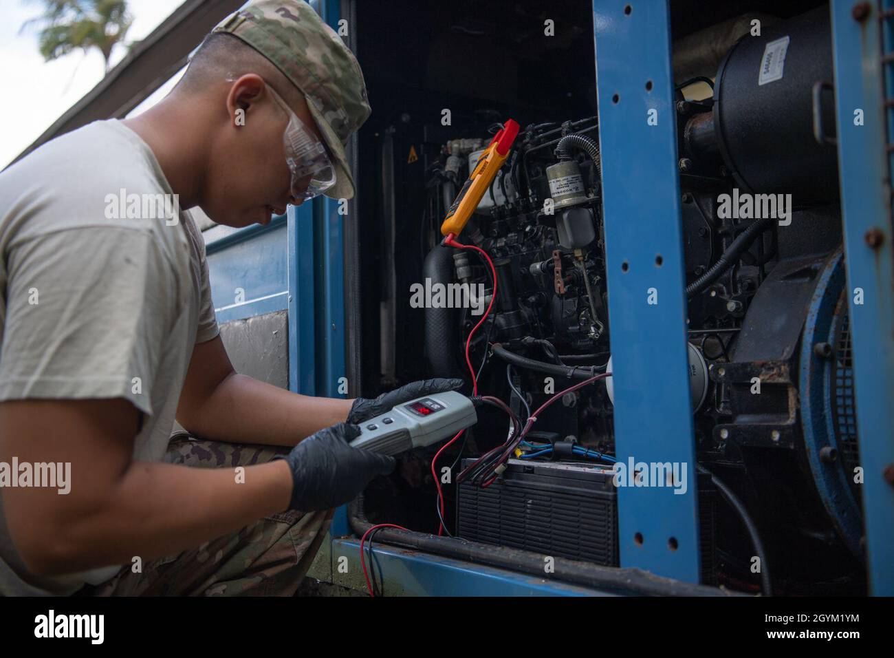 Staff Sgt. Gabriel Carias, 624th Civil Engineer Squadron electrical ...