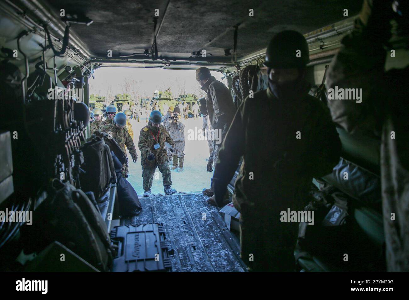 U.S. Marines from 4th Marines Ordnance Section, 3rd Light Armored ...