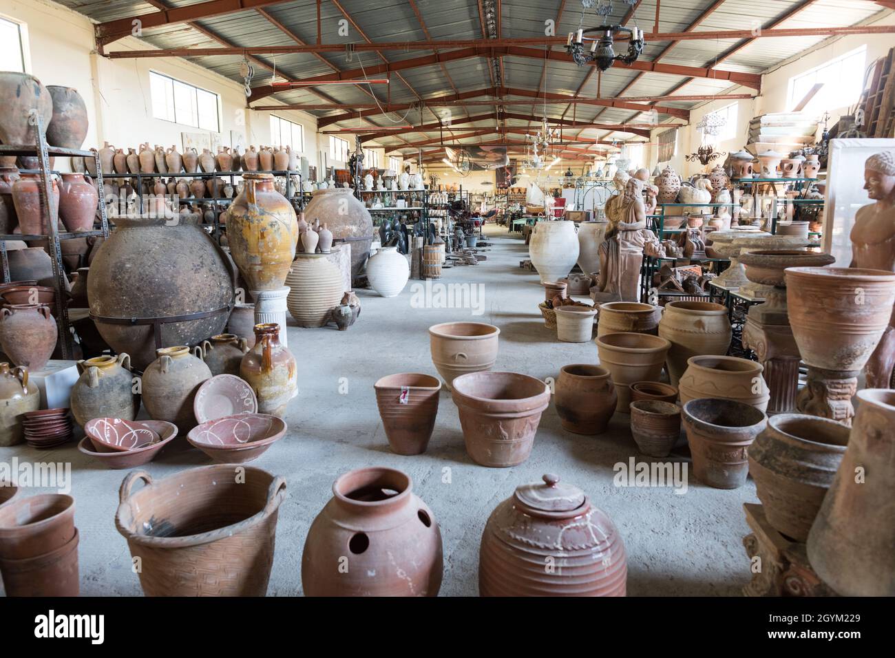 Reproduction Ancient Greek Pottery Design Peloponnese Greece Stock ...