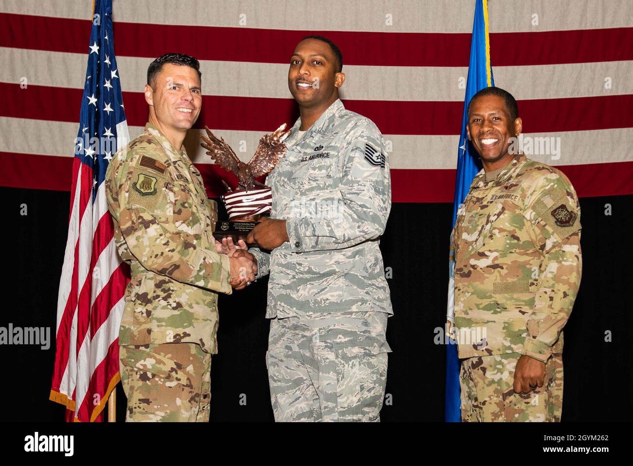 22nd Operations Group leadership present awards to the 2019 4th Quarter ...
