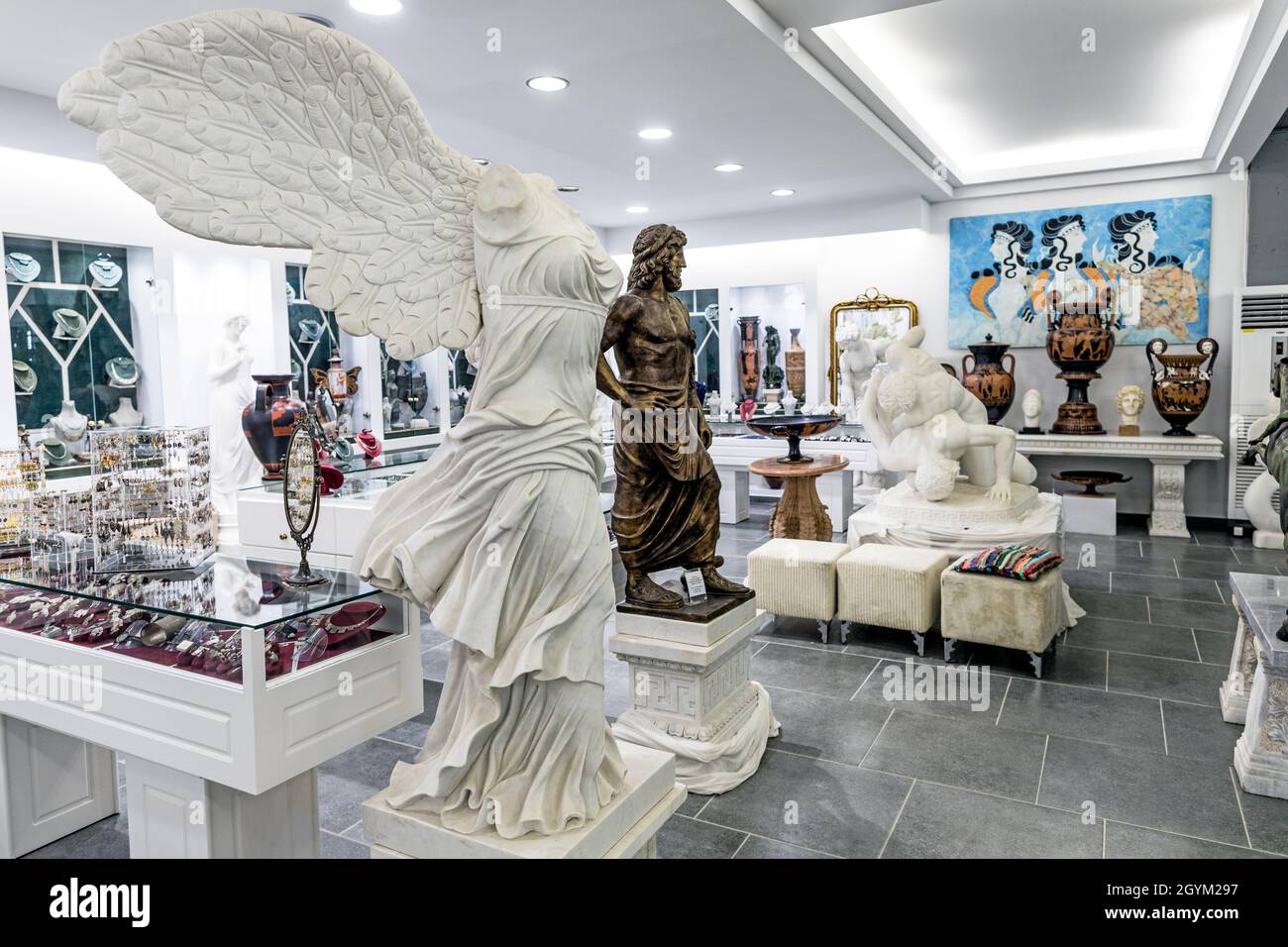 Reproduction Ancient Greek Pottery Design Peloponnese Greece Stock ...