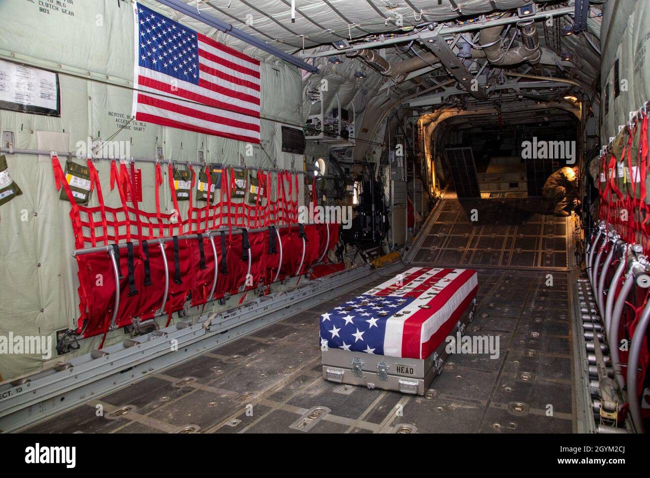 The remains of U.S. Army Spc. Antonio Moore, assigned to 346th Engineer ...