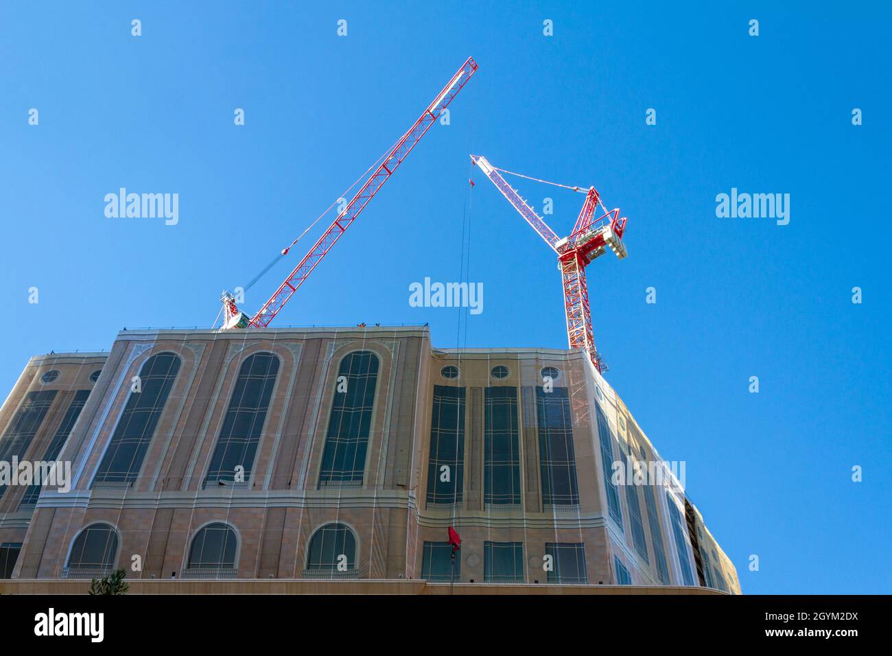 Las Vegas, NV, USA – June 8, 2021: View of fake building covering for ...