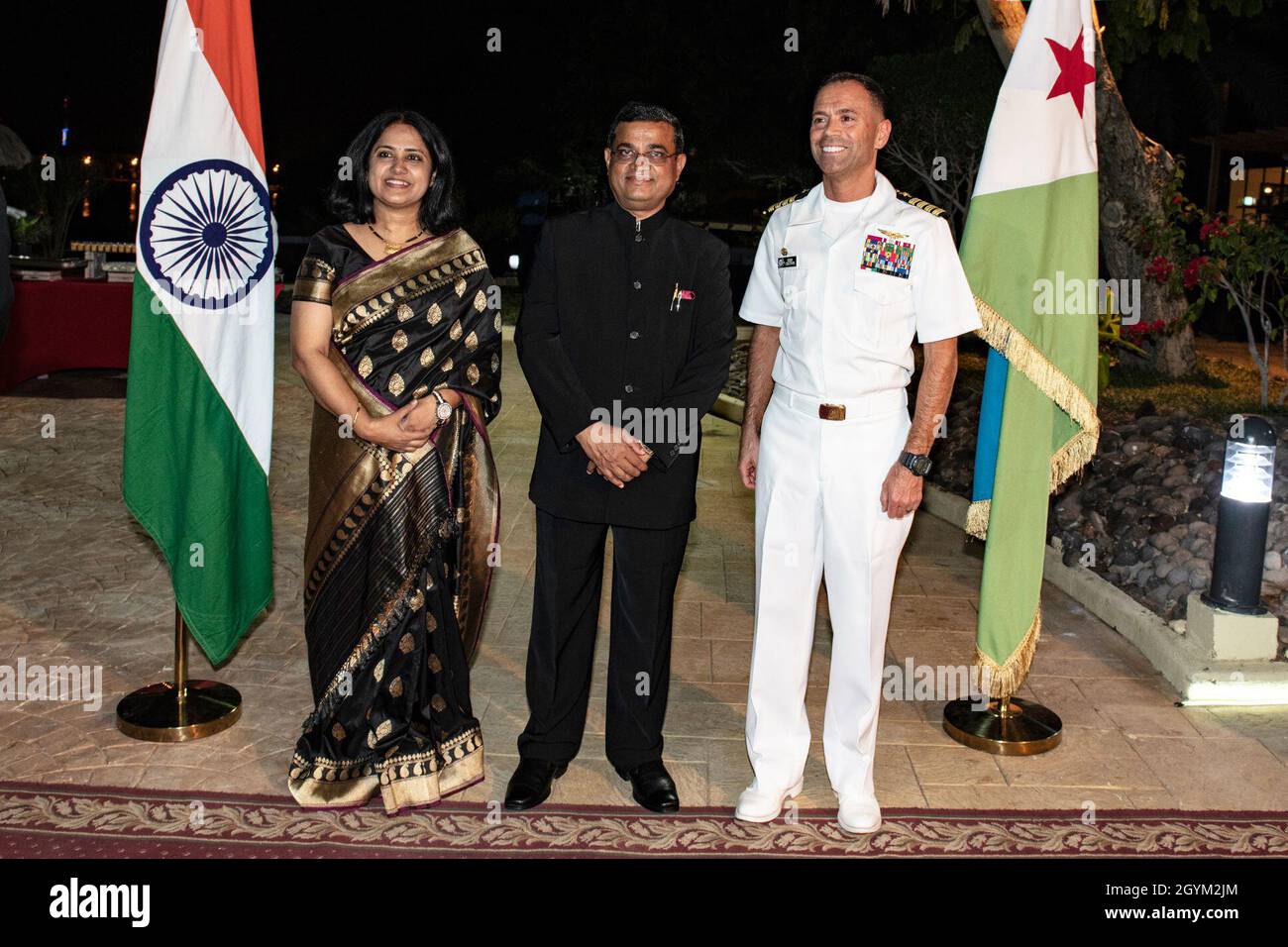 U.S. Navy Capt. Kenneth Crowe, commanding officer, Camp Lemonnier ...