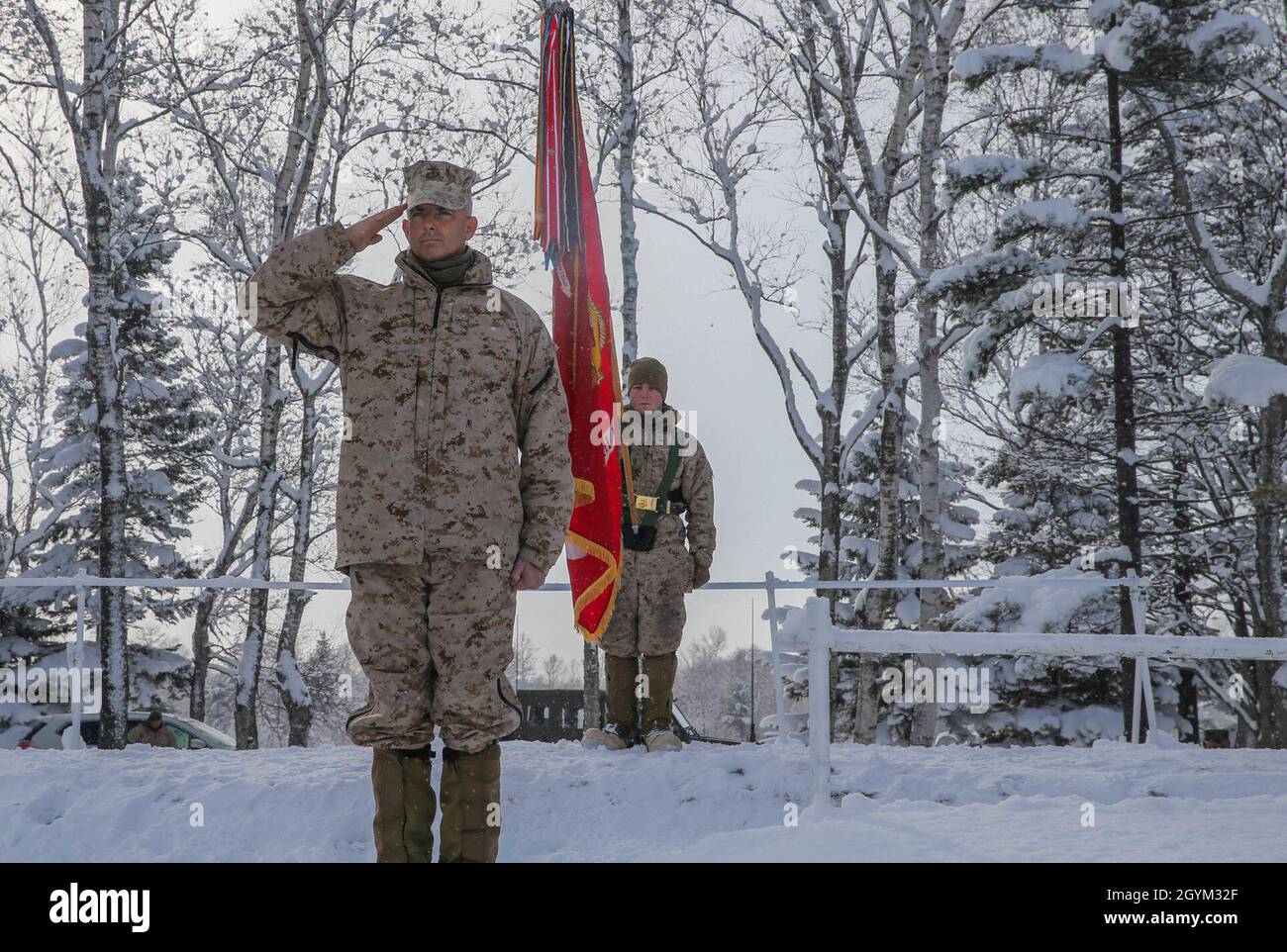 Col. Jason Perry, the commanding officer of 4th Marine Regiment, 3rd ...