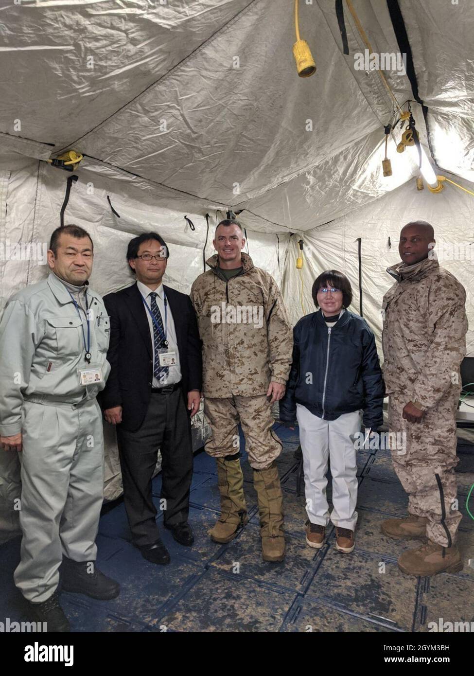 Col. Jason Perry (Left), the commanding officer of 4th Marine Regiment ...