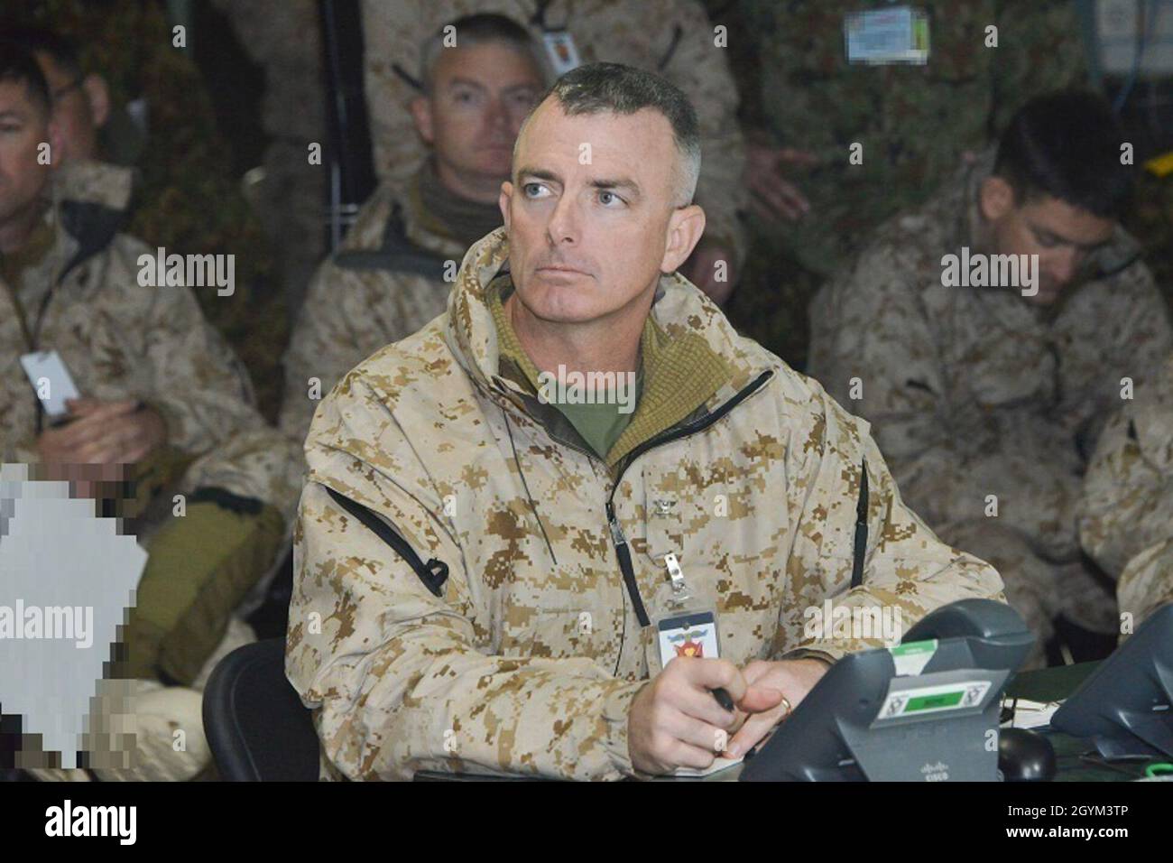 Col. Jason Perry, the commanding officer of 4th Marine Regiment, 3rd ...
