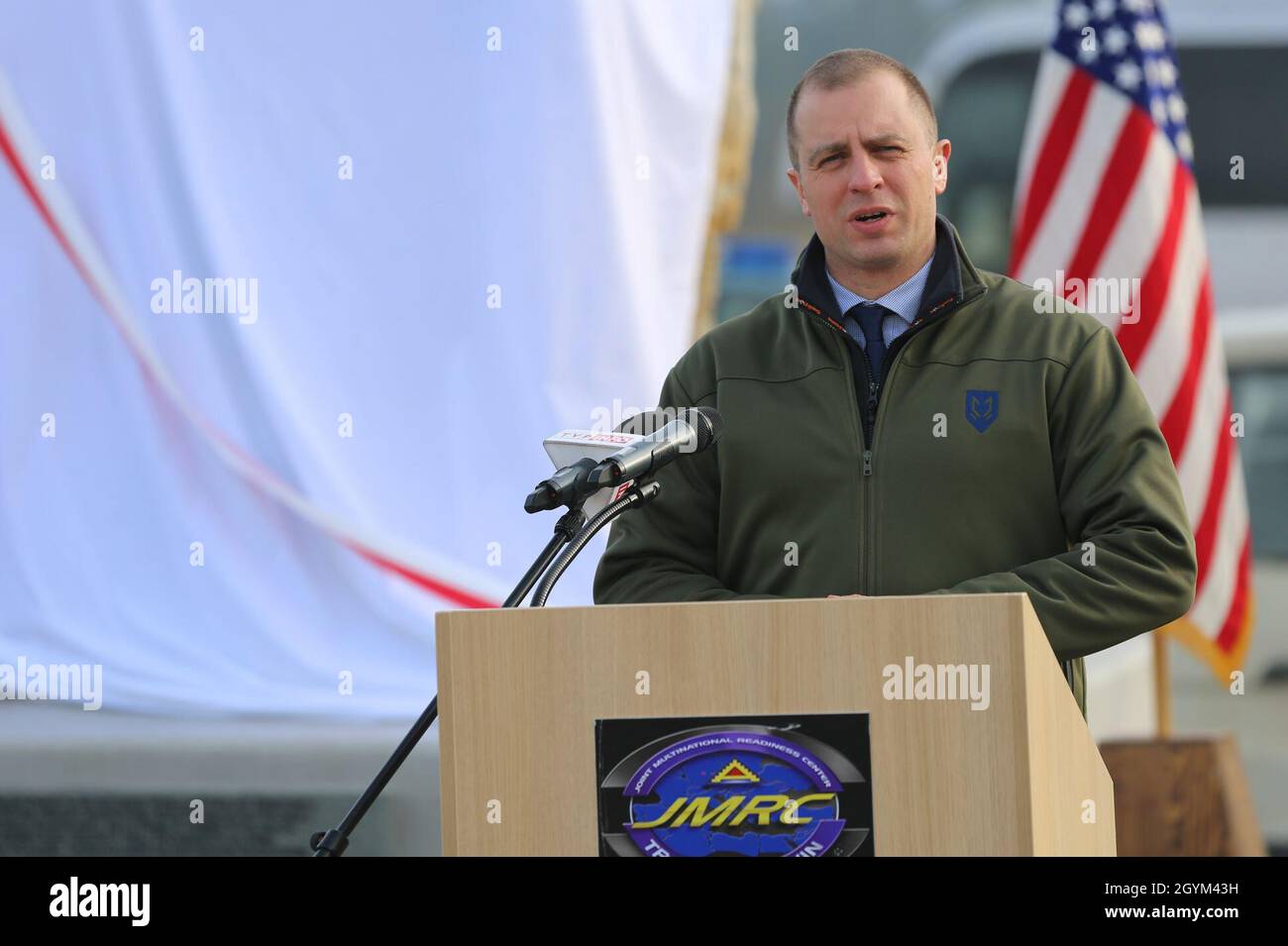 Polish Ambassador to NATO, Ambassador Tomasz Szatkowski gives a speech ...