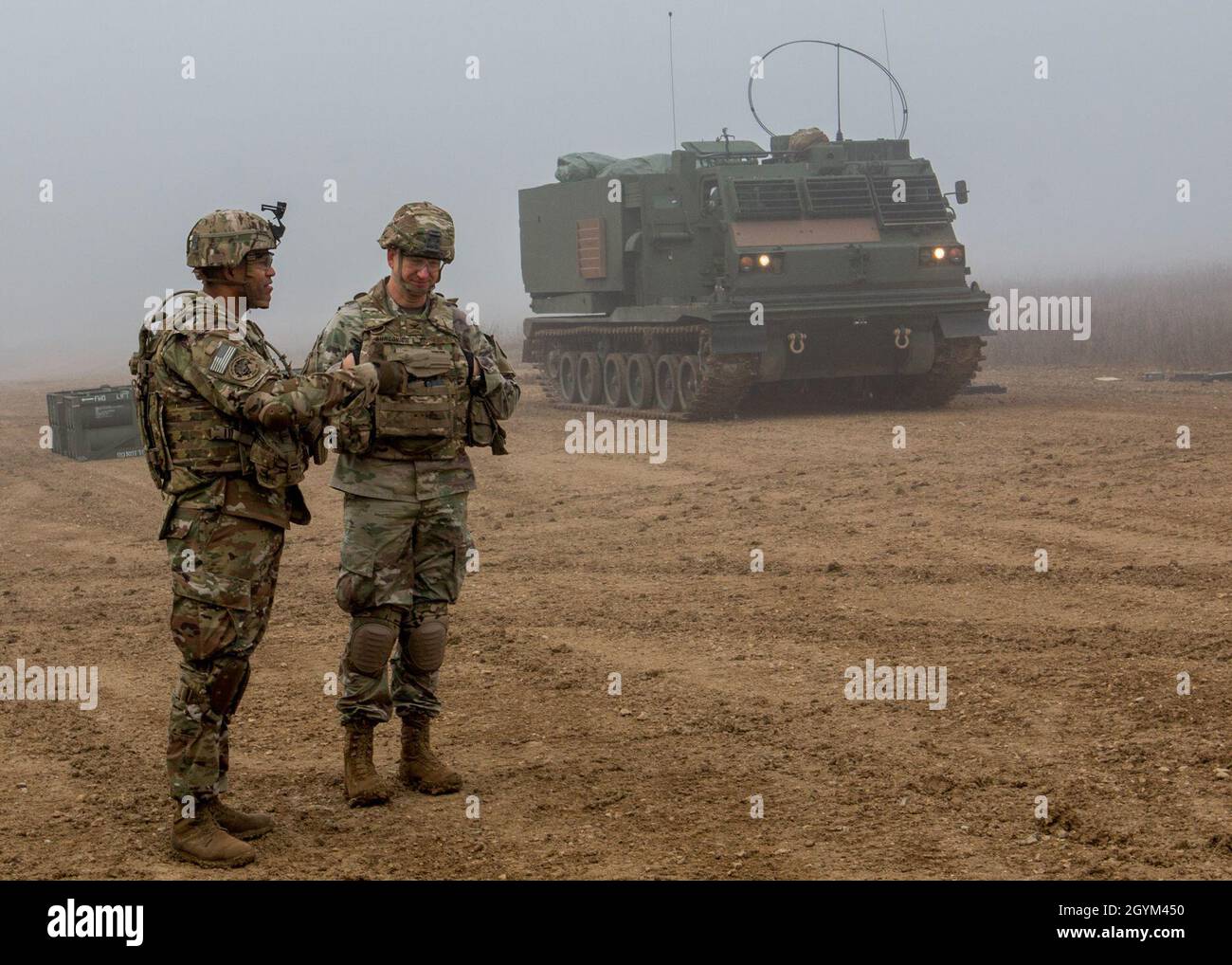 Col. Seth Knazovich, brigade commander of the 41 Field Artillery ...