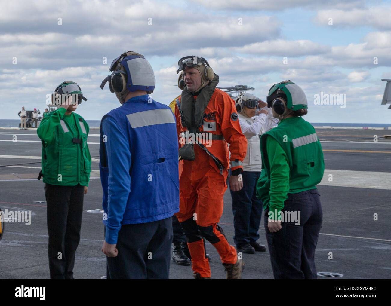 ATLANTIC OCEAN (Jan. 27, 2020) Sailors attached to USS Gerald R. Ford's ...