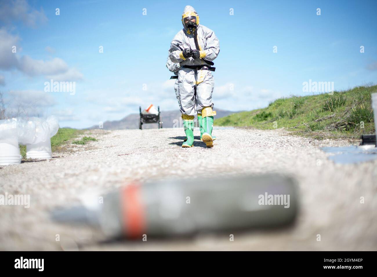 U.S. Marine Corps Staff Sgt. Jeremy Rochester, an explosive ordnance ...