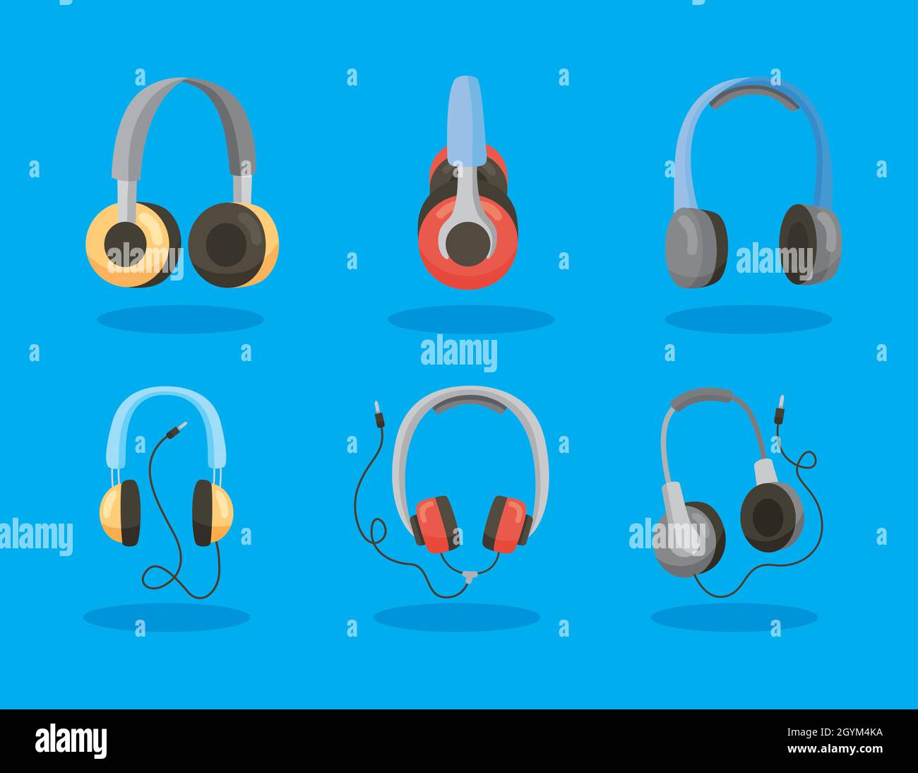 Mobile headsets Stock Vector Images - Alamy