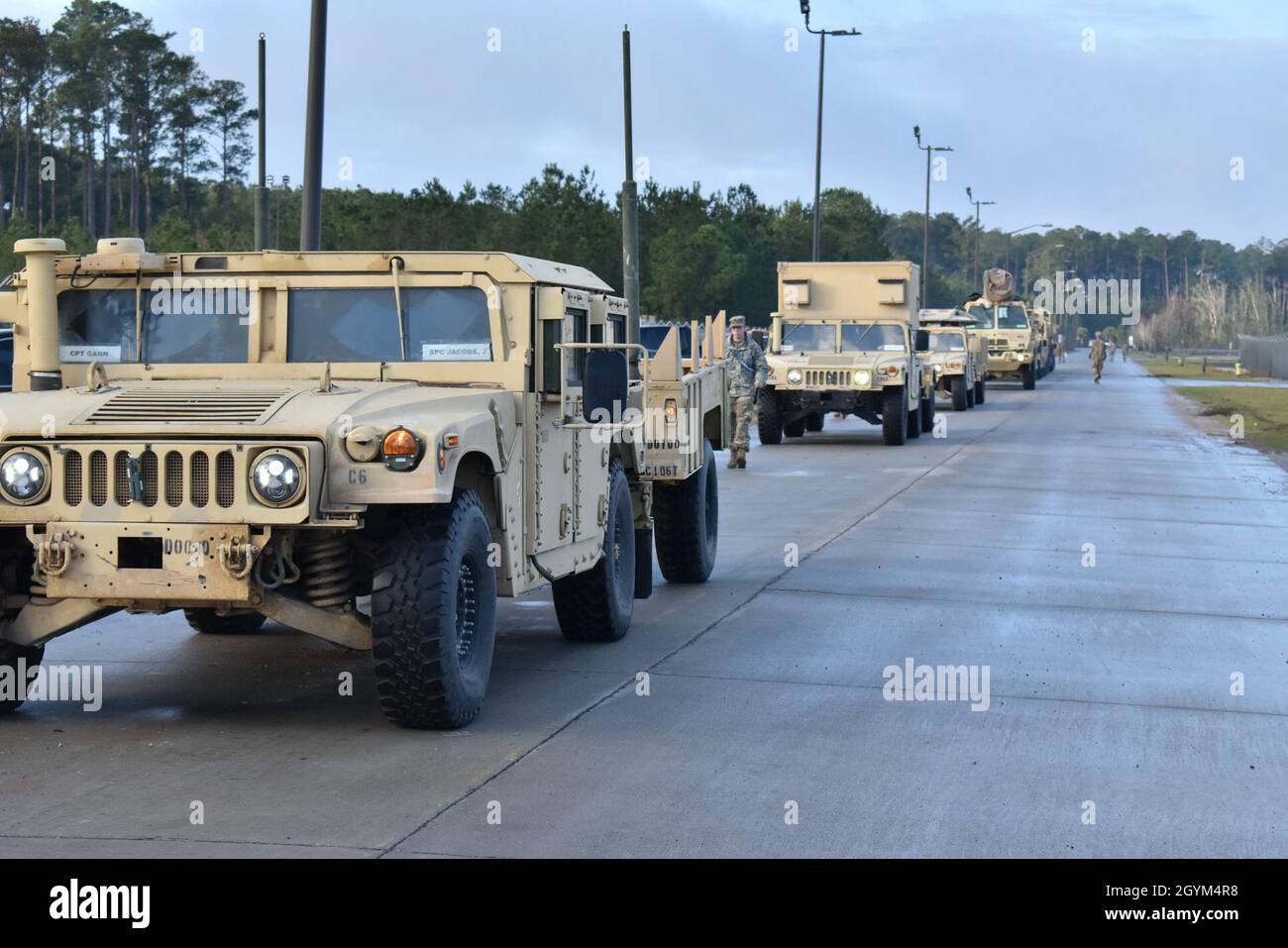 Vehicles assigned to 9th Brigade Engineer Battalion, 2nd Armored ...