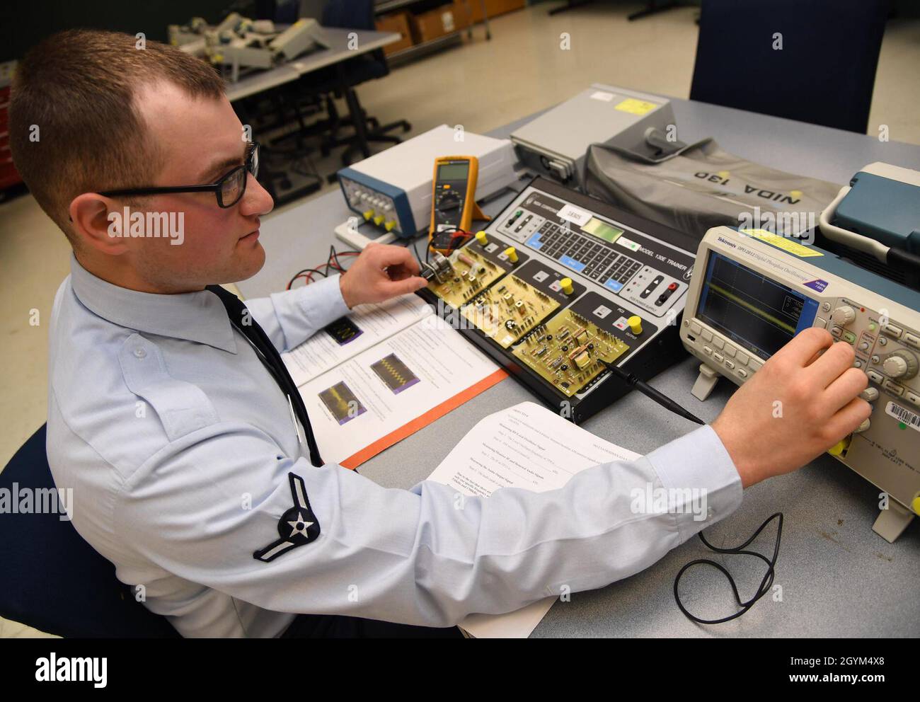 U.S. Air Force Airman Blanford Boston, 338th Training Squadron student ...