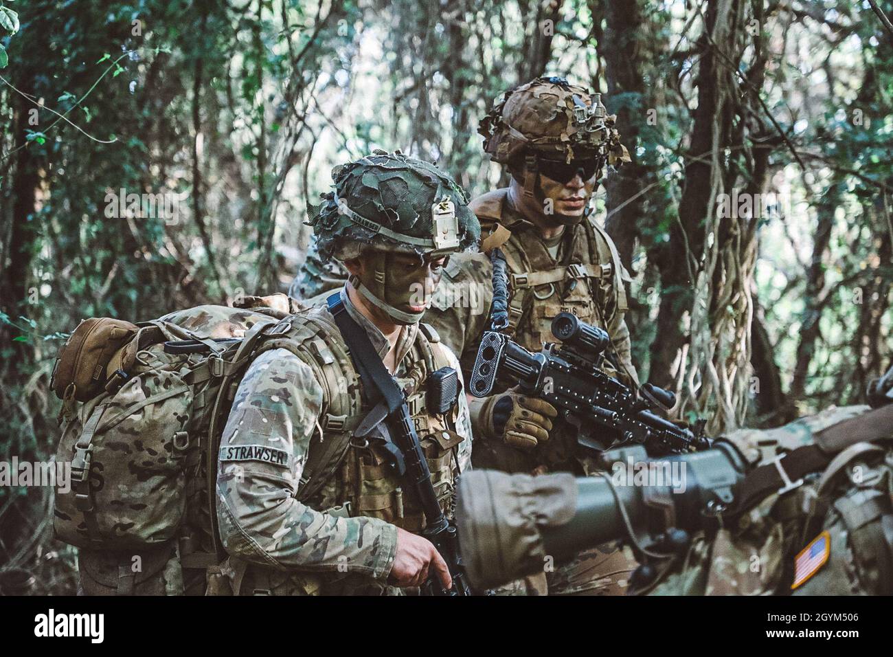 Soldiers from Charlie Company “COLDSTEAL”, 1st Battalion 27th Infantry ...