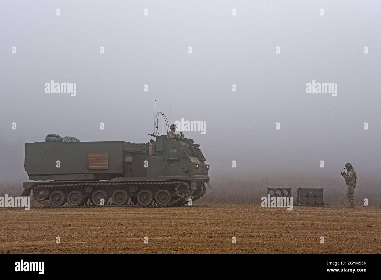 A U.S. Soldier, assigned to 1st Battalion, 6th Field Artillery Regiment ...