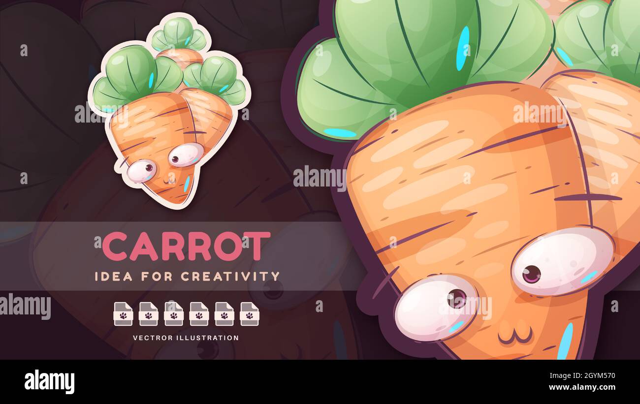 Cartoon carrot hi-res stock photography and images - Alamy