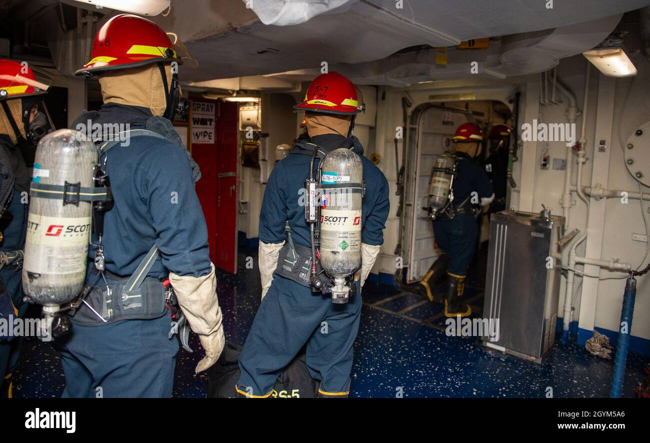 PACIFIC OCEAN (Jan. 27, 2020) Sailors assigned to the aircraft carrier ...