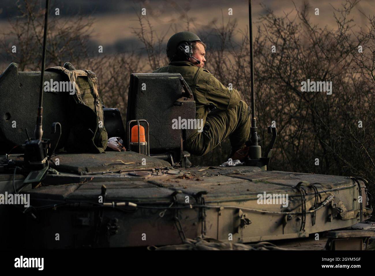 Soldier on top tank in hi-res stock photography and images - Alamy