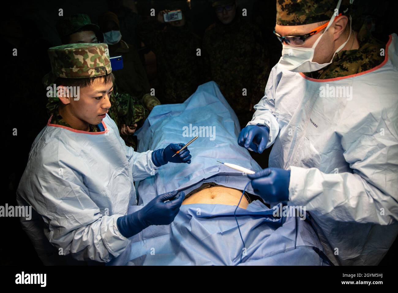 U.S. Navy Lt. Cmdr. Michael Van Gent and Japan Ground Self-Defense ...