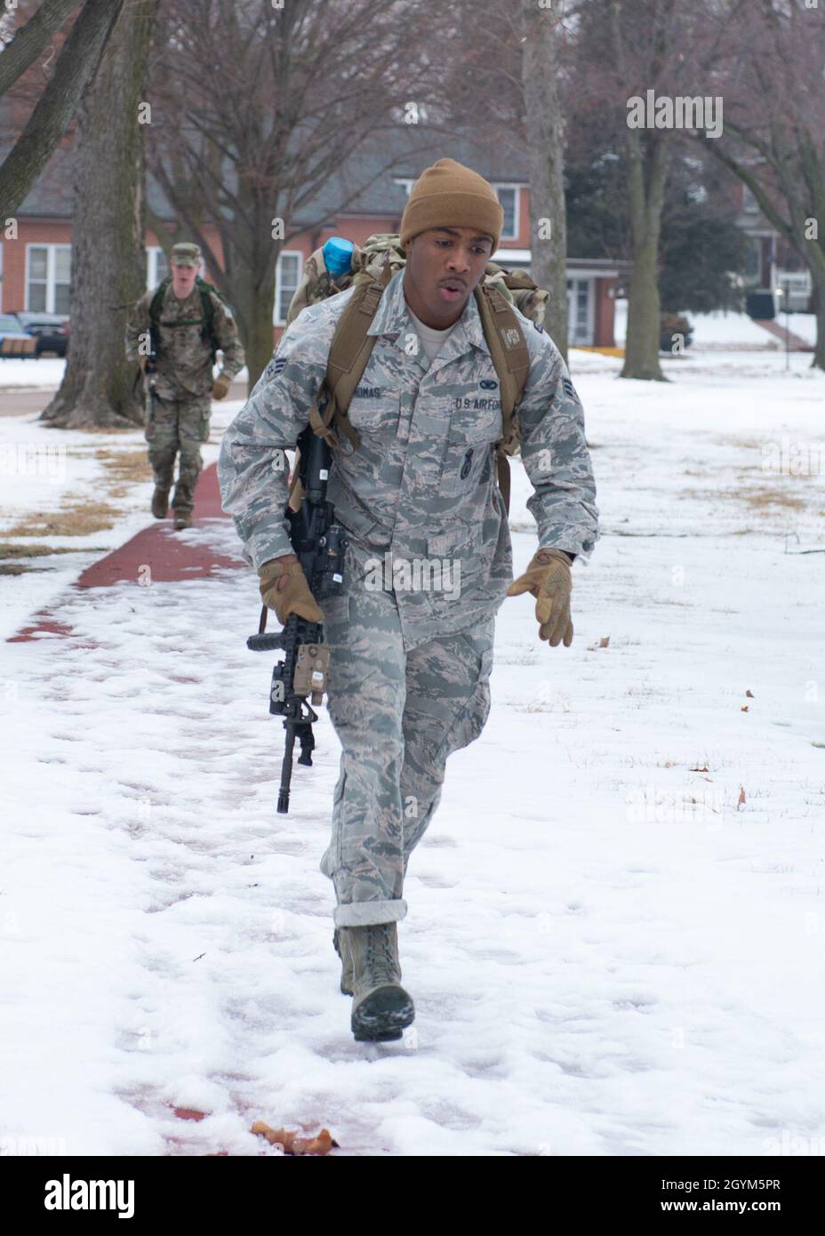 Staff Sgt. Bernell Thomas, 55 Security Forces Squadron competitor ...