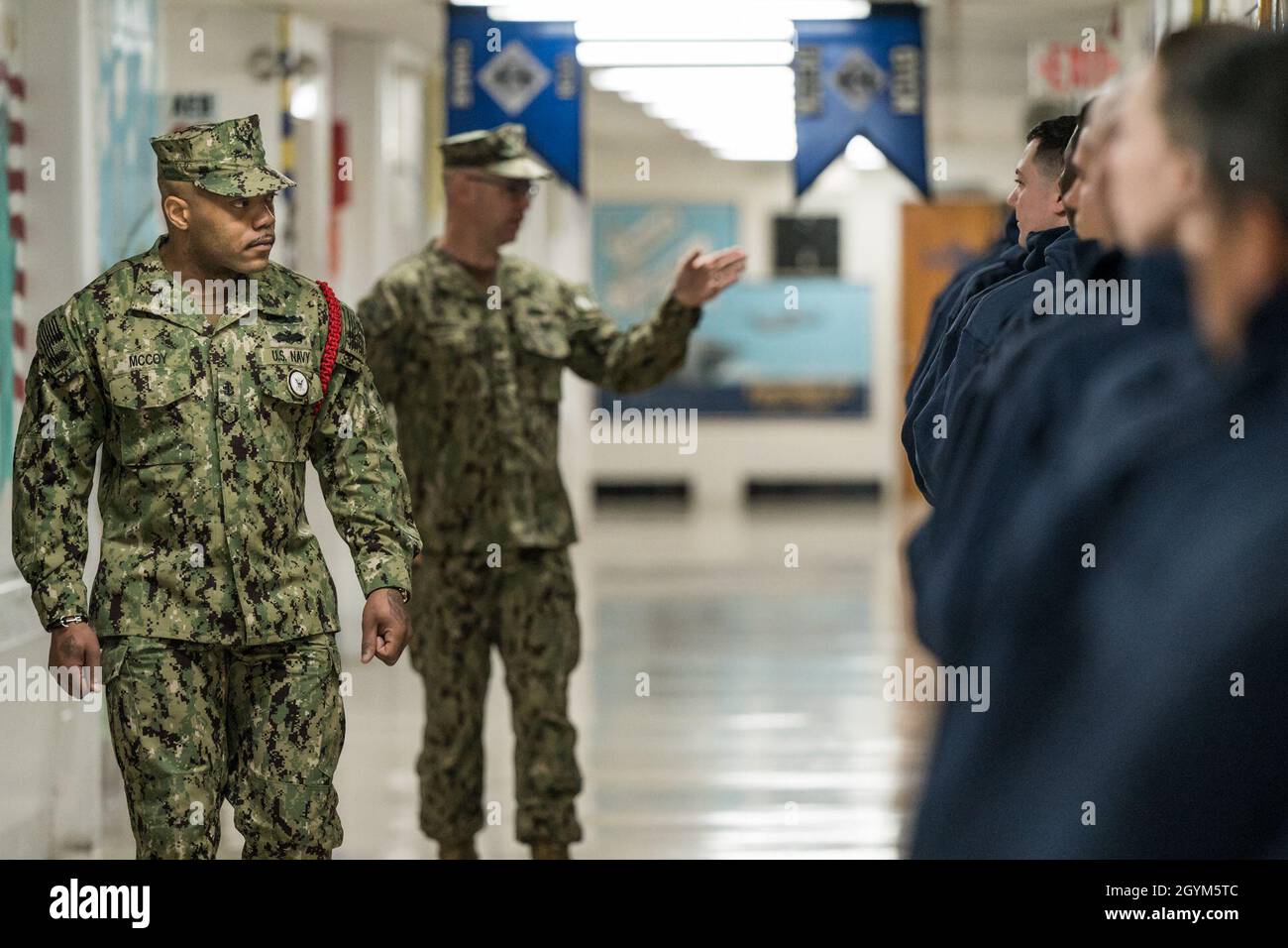 Chief Boatswain’s Mate Gary W. McCoy, a Recruit Division Commander ...