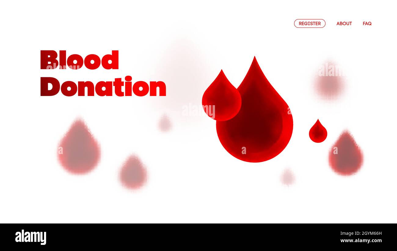 Red blood cells. Blood donation health care concept. Vector ...