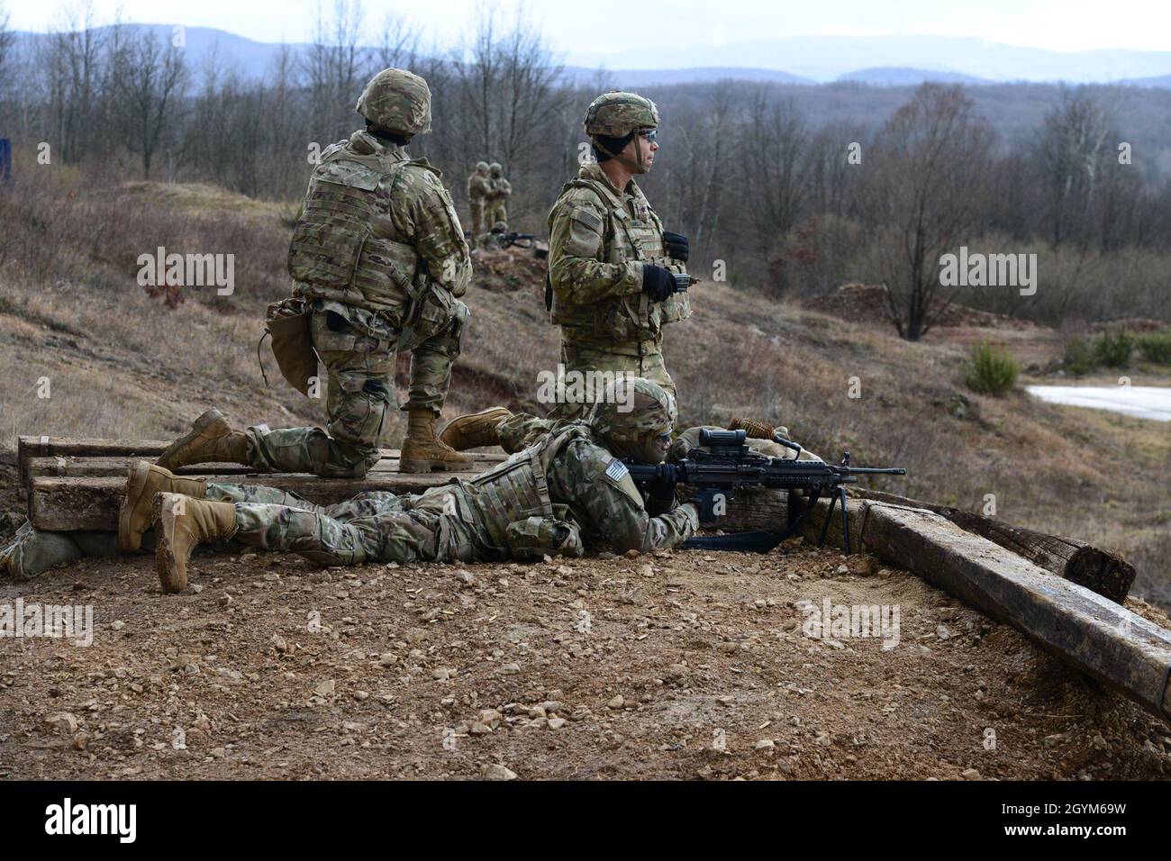 U.S. Army Paratroopers assigned to 54th Brigade Engineer Battalion ...