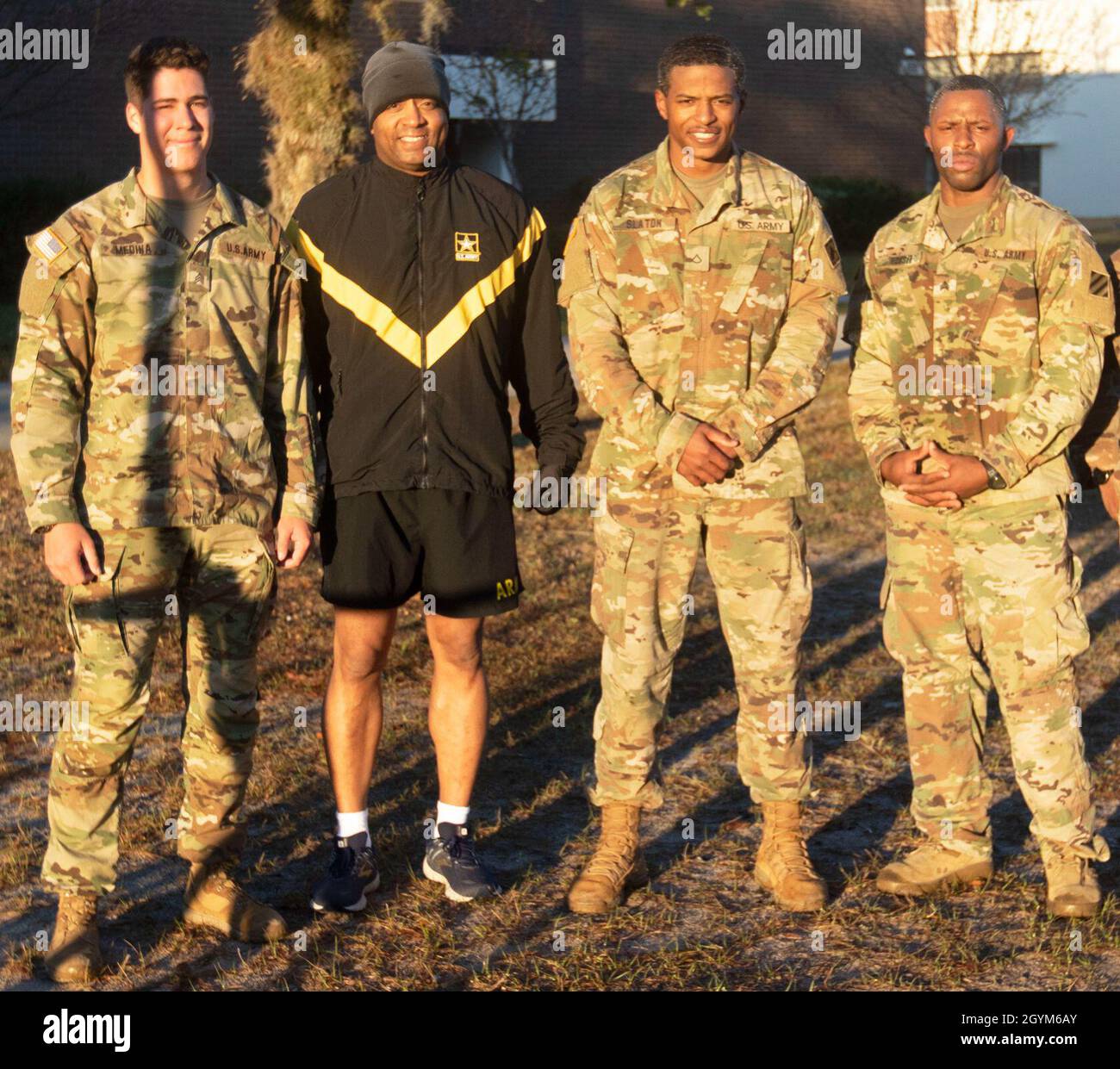 Participants of a beast mode challenge, hosted by 3rd Infantry Division ...