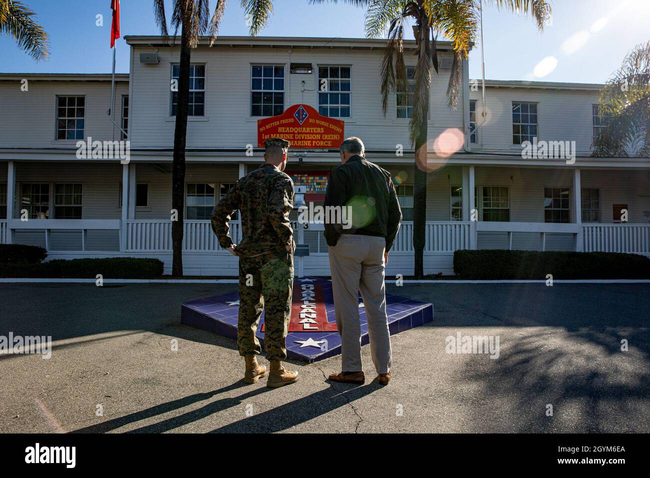 U.S. Marine Corps Maj. Gen. Robert Castellvi, commanding general of 1st ...