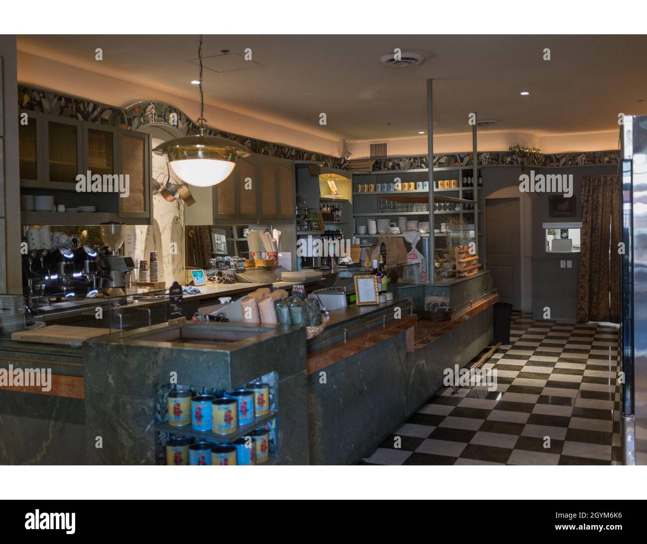 The interior of the La Tana Italian shop in Vancouver, BC, Canada Stock ...