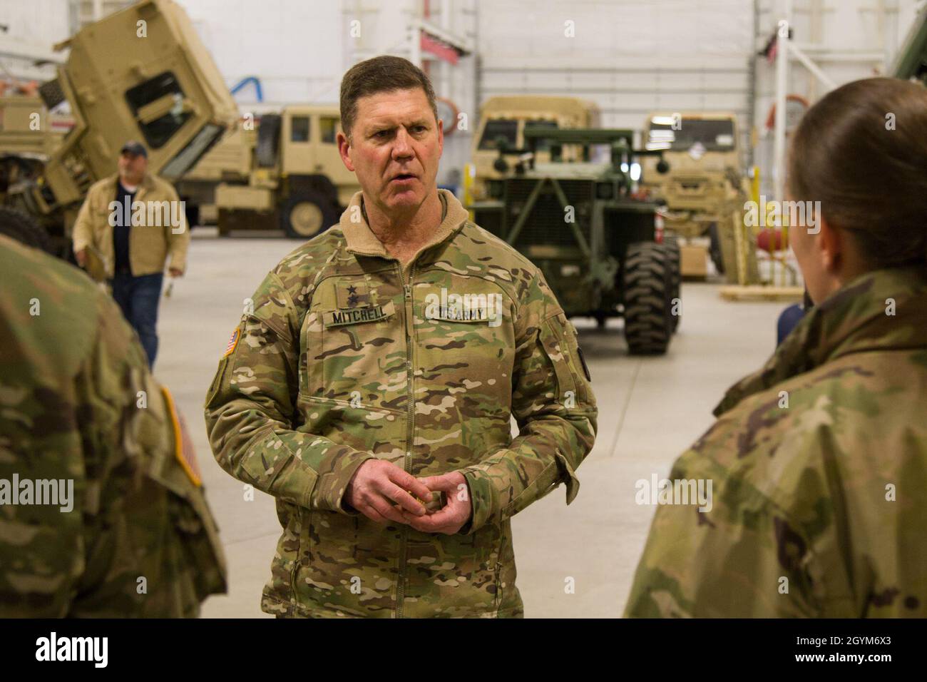 Maj. Gen. Daniel Mitchell, commanding general of the U.S. Army Tank ...