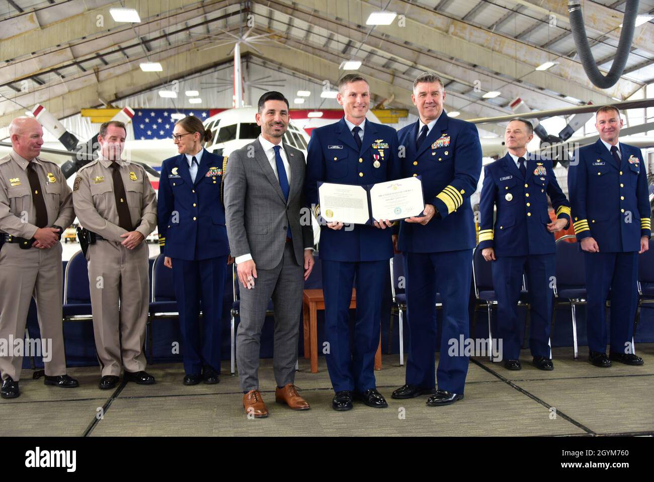 Adm. Karl Schultz, commandant of the Coast Guard, and Chad Wolf, Acting ...
