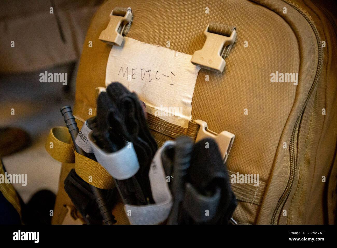 Standard issued medical bag medics are issued on display at 'Meet the ...